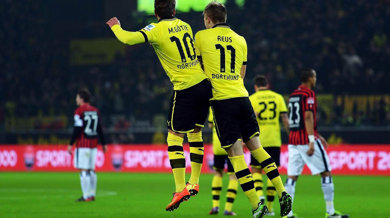 Marco Reus And Mario Gotze Celebration