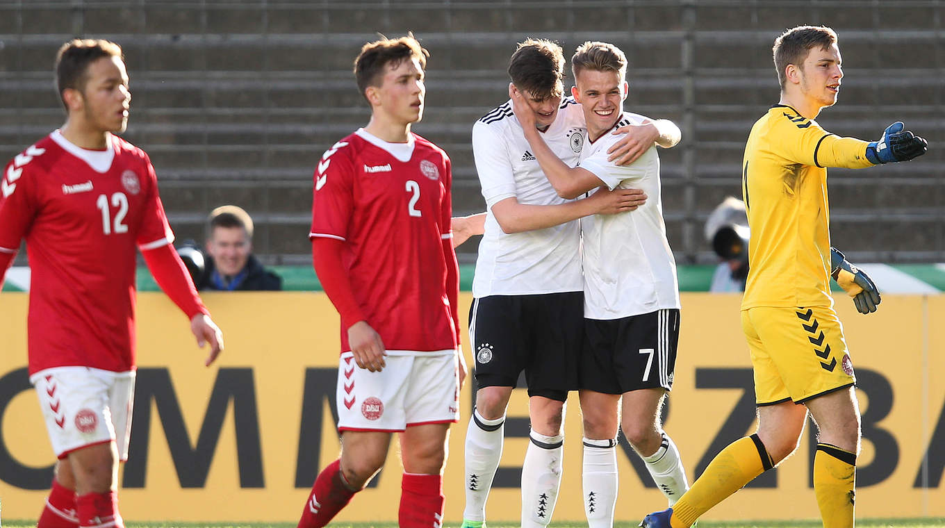 Video: U 19 gewinnt 3:1 gegen Dänemark :: DFB - Deutscher Fußball-Bund e.V.