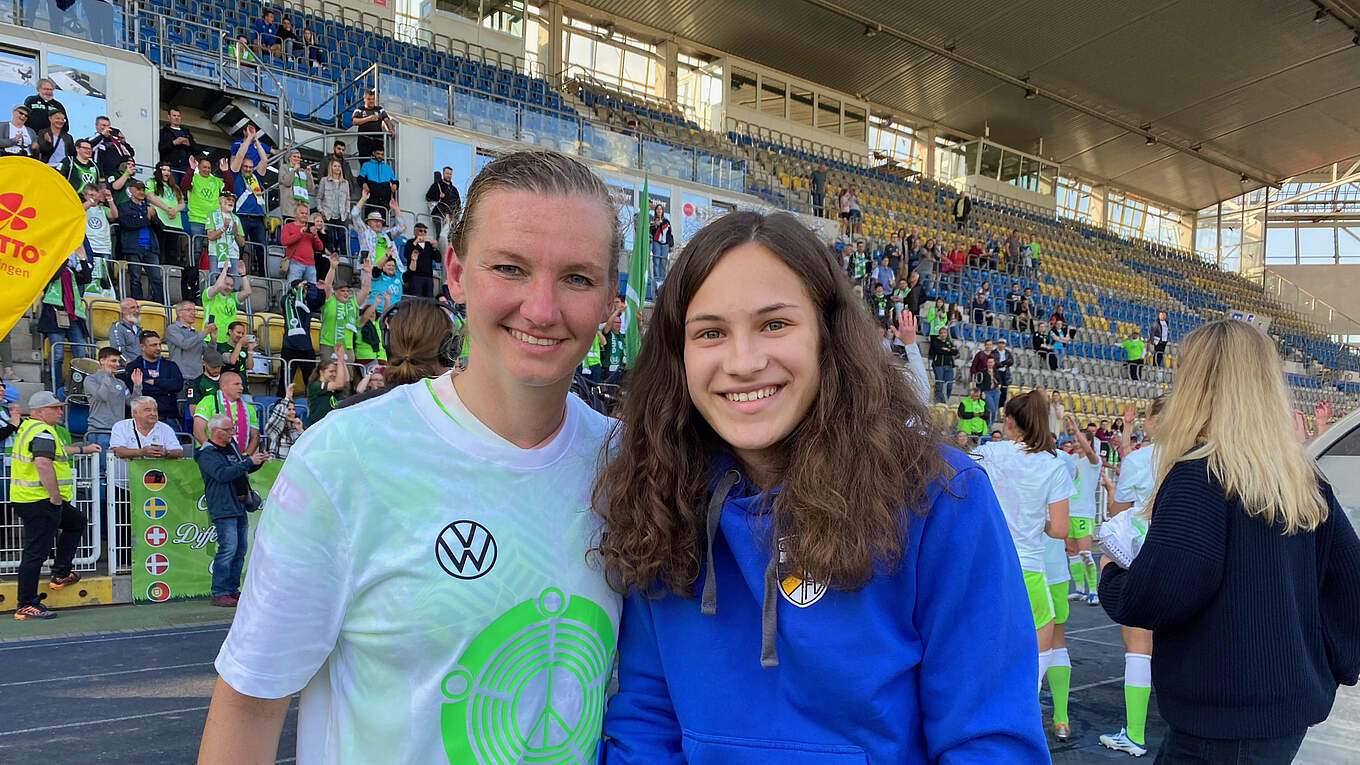 Pokalheldin Hannah Mesch: "Am liebsten gegen Alex Popp" :: DFB ...