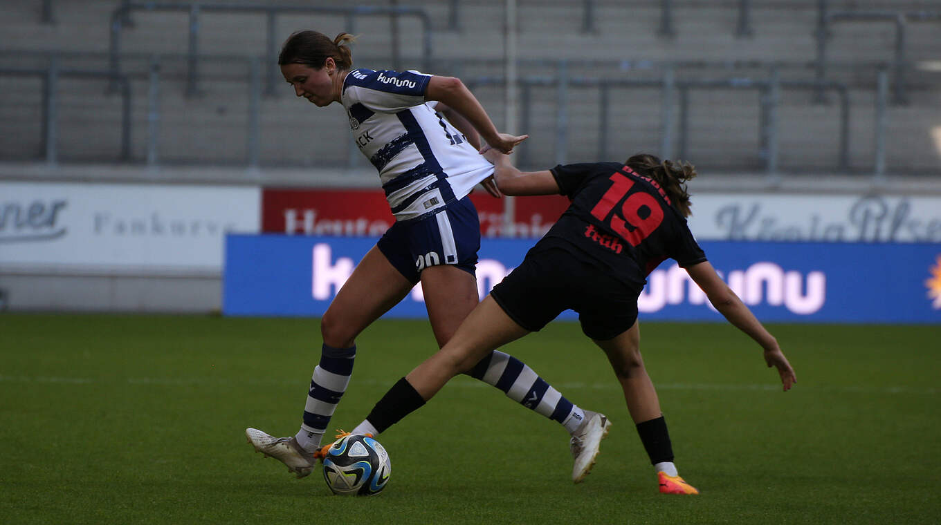 1:3 gegen Leverkusen: Duisburg bleibt weiter sieglos :: DFB - Deutscher ...