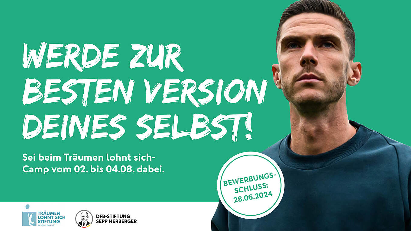 Träumen lohnt sich-Camp in Berlin – jetzt bewerben und dabei sein :: DFB - Deutscher Fußball ...